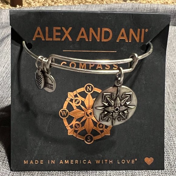 Alex and Ani | Jewelry | Used Alex And Ani Compass Ii Expandable Silver ...